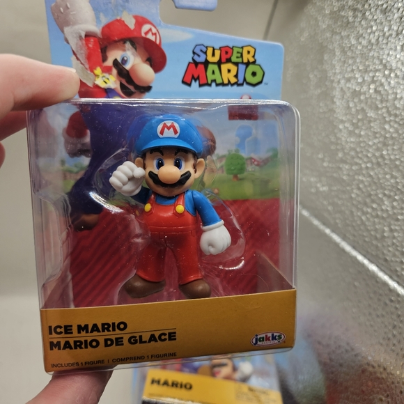 Jakks | Toys | 7 Super Mario Bros Yoshi Mario Cappy Fire Ice Figure 25 ...